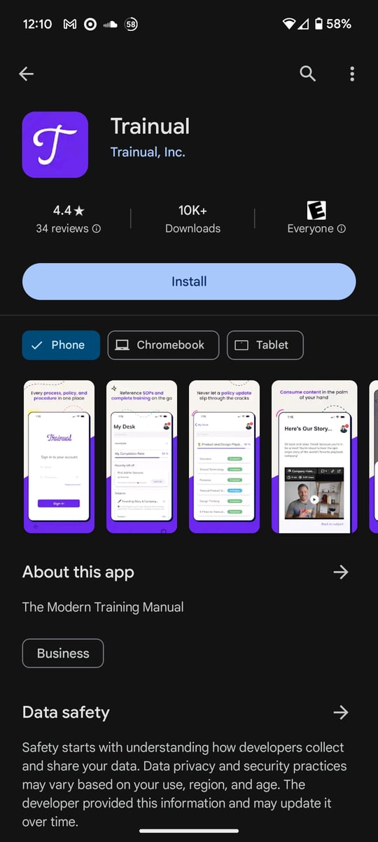 The Trainual App For Iphone And Android